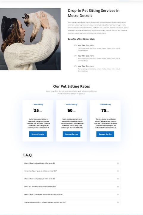 Individual Service Page Layouts | Webpage Layouts - Barketing Solutions