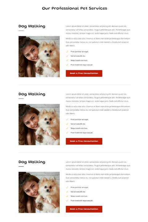 Services Page Layouts | Webpage Layouts - Barketing Solutions